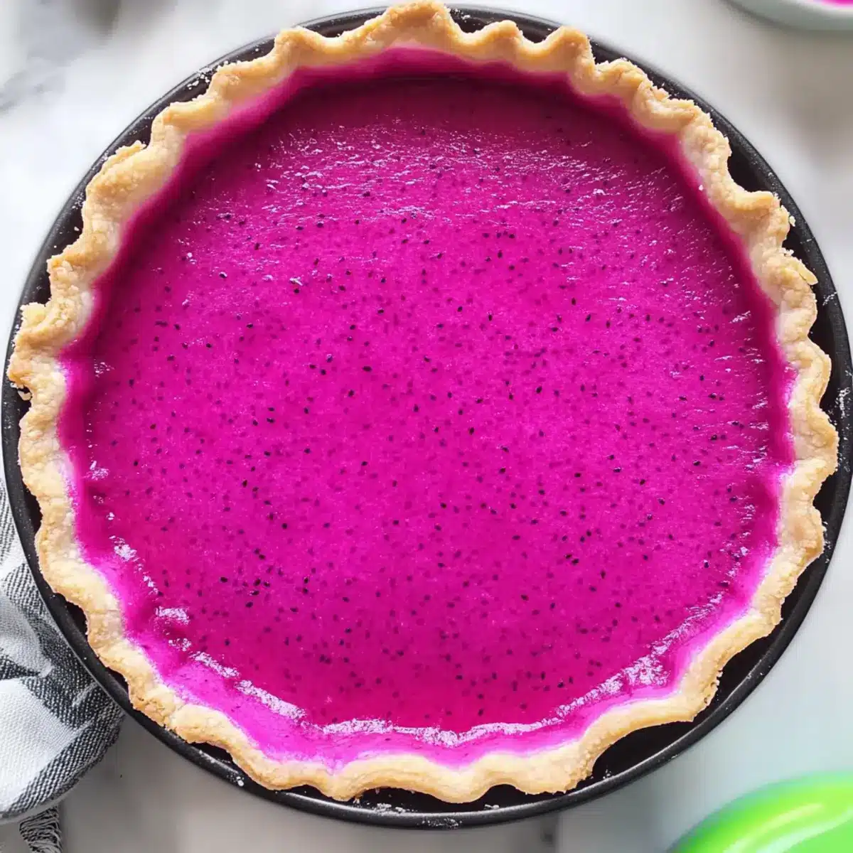 Delectable Dragon Fruit Pie Crust for a Tropical Delight