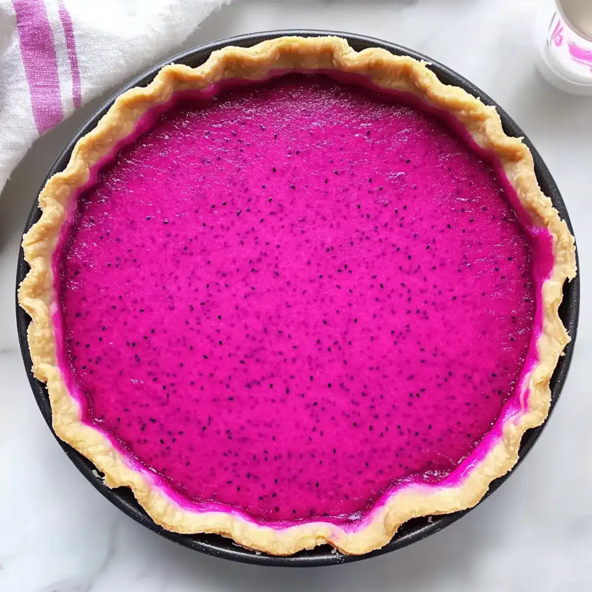 Delectable Dragon Fruit Pie Crust for a Tropical Delight